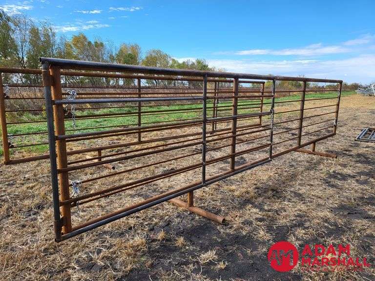 24ft. Free Standing Panel w/ 12FT Gate - Adam Marshall Land & Auction, LLC