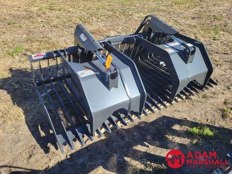 Unused 2025 Stout 78-3 Rock Bucket w/ Grapple For Skid Steer - Adam ...