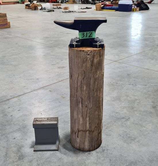 Anvil on Post and Steel Rail Anvil Section - Adam Marshall Land ...