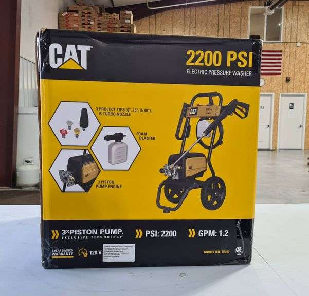 New CAT 2200 PSI Electric Pressure Washer, Model TE01 - Adam Marshall ...