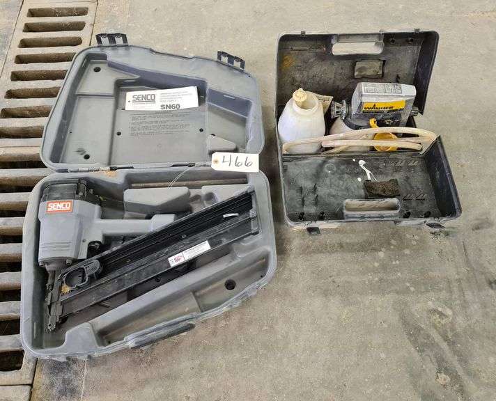 Senco SN60 Framing Nailer and Wagner Pro Duty Power Painter in Cases ...