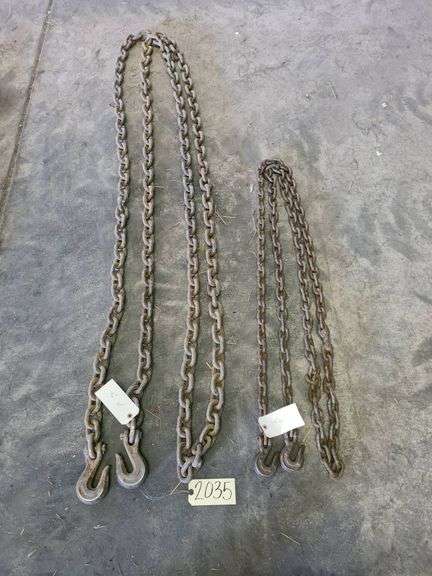 Two, Double Hook Heavy-Duty Steel Tow Chains - Adam Marshall Land ...