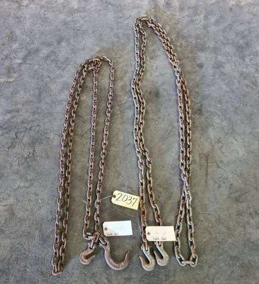 Two Sets of Heavy-Duty Chains with Double Hooks - Adam Marshall Land ...