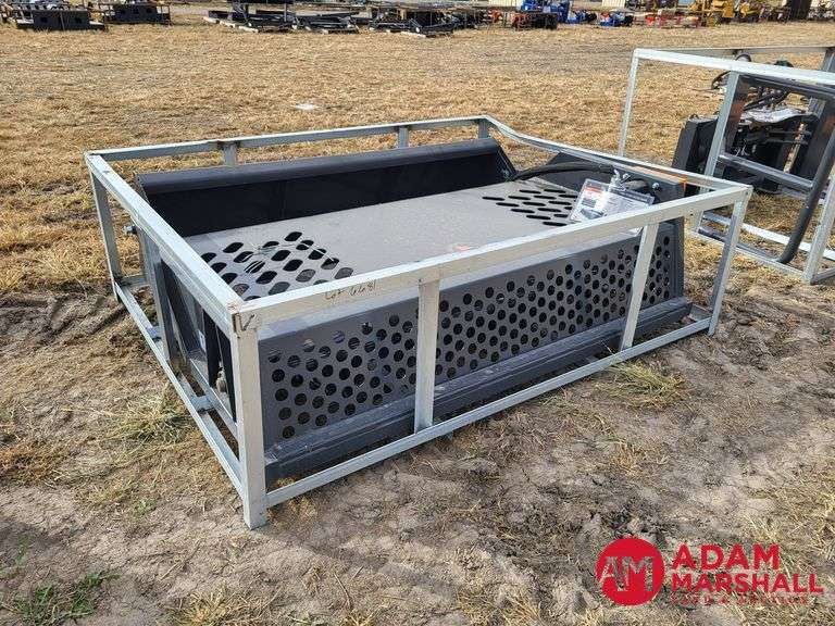 Unused Wolverine Power Rake w/ Bucket for Skid Steer, 84IN - Adam ...