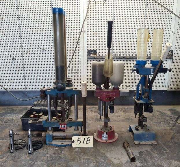 (3) Pacific Reloading Presses with Accessories - Adam Marshall Land ...