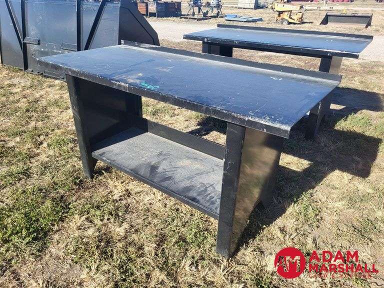 (1) Unused Steel Table - Adam Marshall Land & Auction, LLC