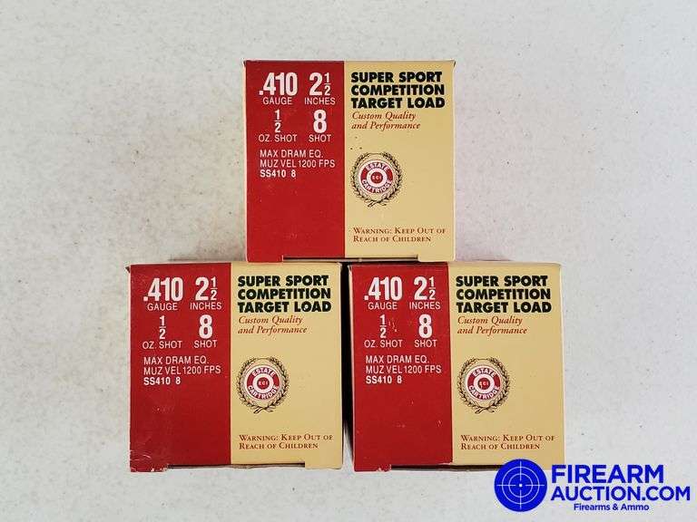 Estate Super Sport Competition Target Load - 410 GA, 2½", 8 Shot (3 X25 ...