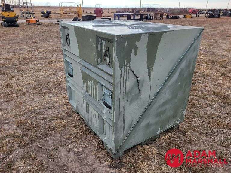 Pallet Shipping Container - 4 Ft - Adam Marshall Land & Auction, LLC