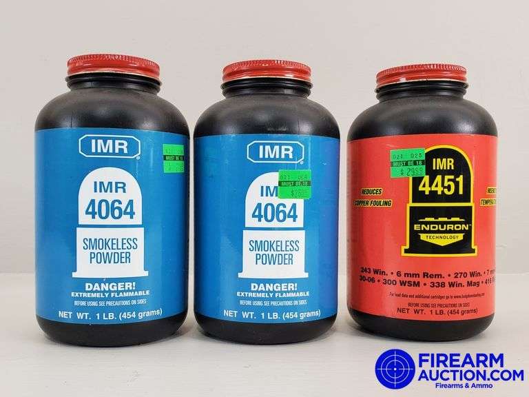 Powder - IMR Smokeless 4064 (2 X 1 Lb = 2 Lbs) + Enduron 4451 (1 Lb ...