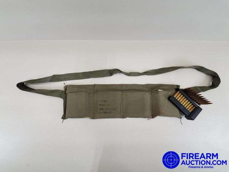 5.56MM C77 Ball W/ 4 Pouch Bandolier (3 X 30 + 1 X 10 = 100 Rounds ...