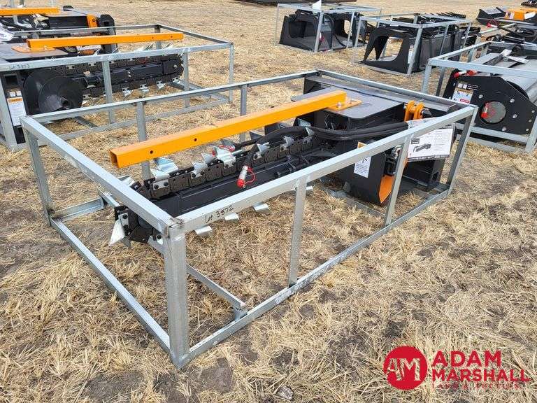 Unused Wolverine Trencher for Skid Steer, 8"x48" - Adam Marshall Land ...