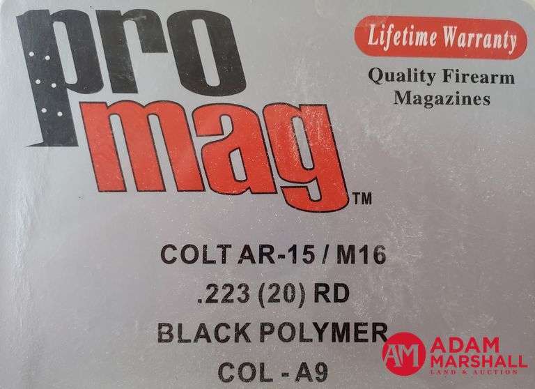(2) Promag AR15/M16 223/5.56 Magazines - 20 Rd - Adam Marshall Land ...