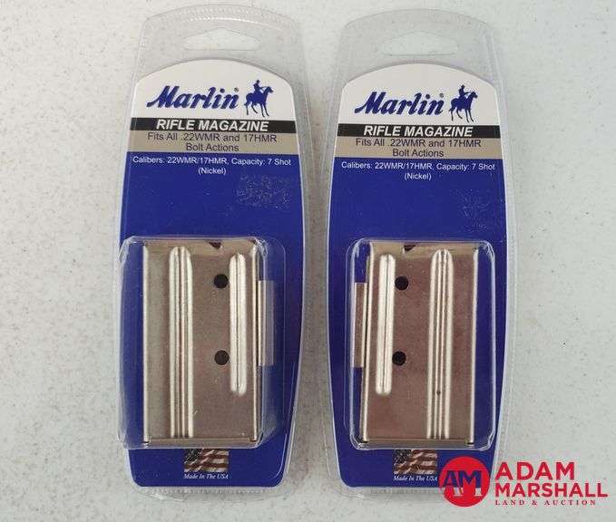 (2) Marlin All Bolt Action 22 WMR & 17 HMR Magazines - 7 Rd - Adam ...