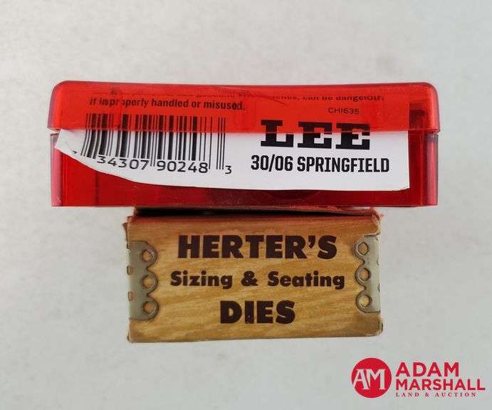 Lee 30-06 Springfield Reloading Die Set & Herter's 30-06 Sizer Mark II ...