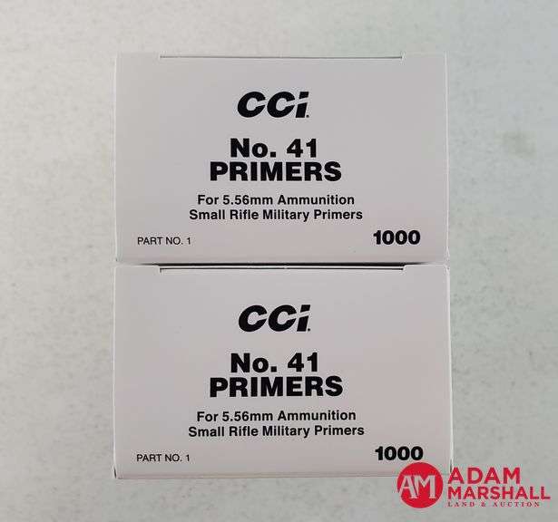 Primers - CCI Small Rifle Military No.41 For 5.56 MM Primers (2 X 1000 ...