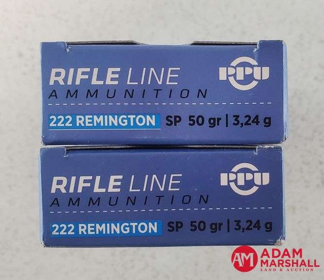 PPU Rifle Line 222 Rem - 50 Gr SP (2 X 20) - Adam Marshall Land ...