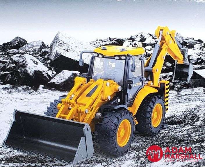 Unused Hui Na Toys Model 1704 1:50 Scale Back Hoe Loader - Adam ...