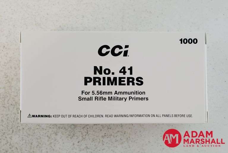 Primers - CCI Small Rifle Military No.41 For 5.56 MM Primers (1000 ...