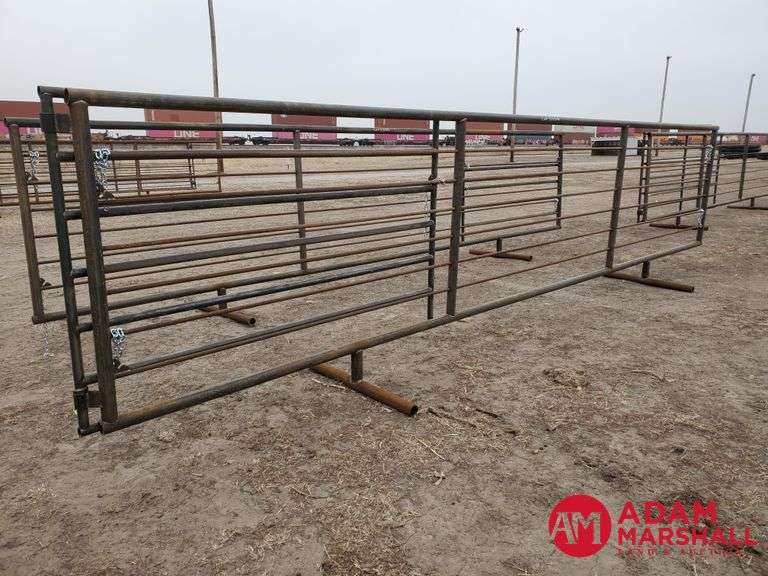 24FT Free Standing Panel with 8FT Gate - Adam Marshall Land & Auction, LLC