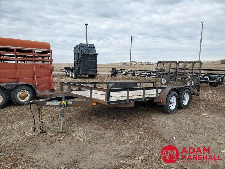2009 Neal Utility Trailer - 16x7 - Adam Marshall Land & Auction, LLC
