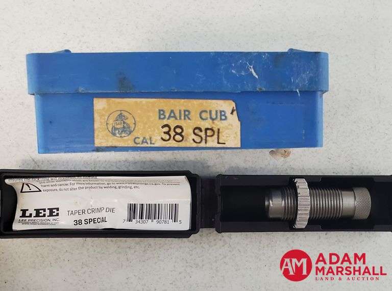 Bair Cub 38 Spl Reloading Die Set & Lee 38 Spl Taper Crimp Die - Adam ...