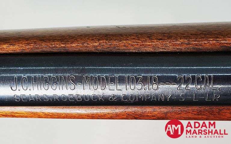 JC Higgins/Sears, Roebuck & Co Model 103.18 Single Shot Bolt Action ...