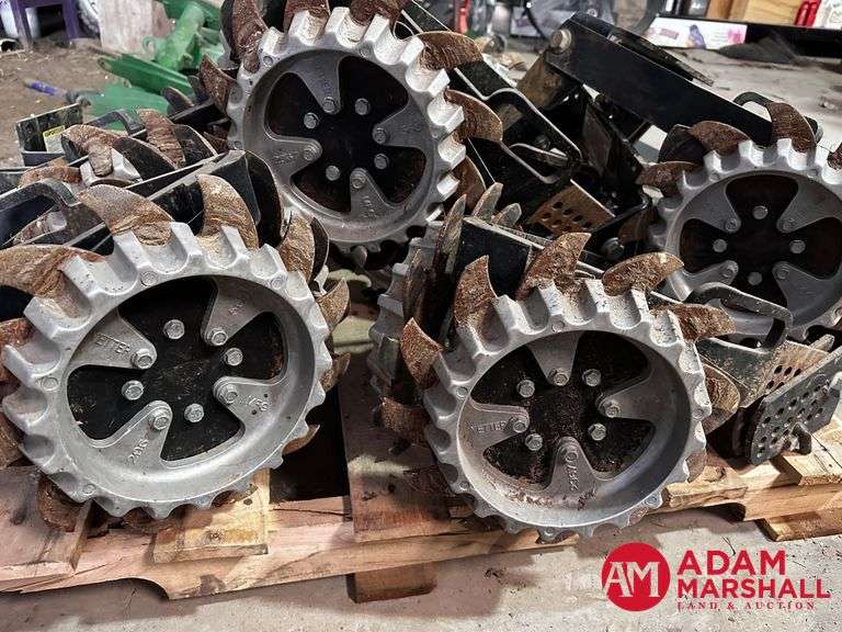 (8) 2024 Yetter Shark Tooth Row Cleaners w/ Mounting Hardware - Adam ...