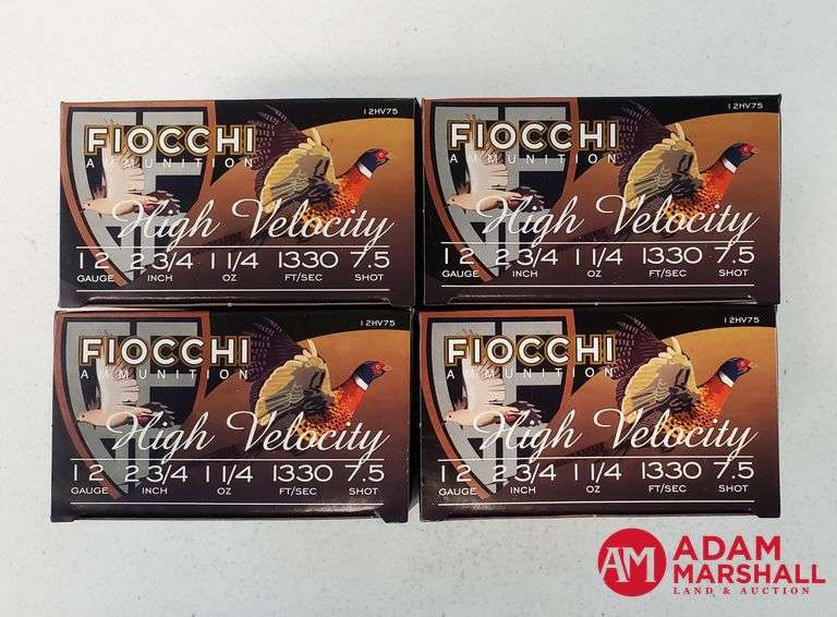 Fiocchi High Velocity - 12 GA, 2-3/4", 7-1/2 Shot (4 X 25) - Adam ...