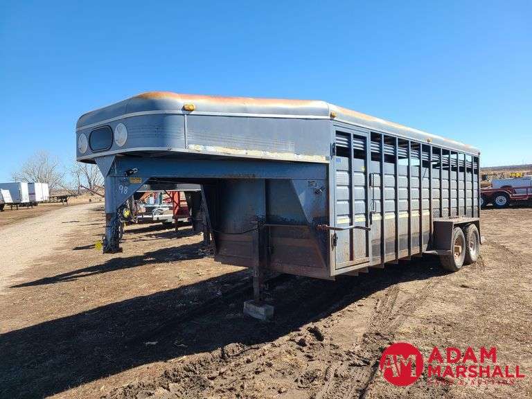 1995 Boss Livestock Trailer - 6.5x20FT - Adam Marshall Land & Auction, LLC