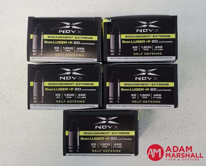 NOVX Self Defense Engagement: Extreme 9 MM Luger + P - 65 Gr (5 X 20 ...