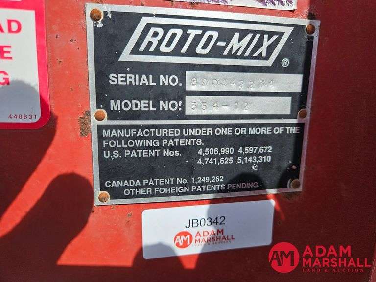 Roto-Mix 354-12 Feed Mixer Tub - Adam Marshall Land & Auction, LLC