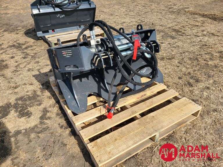 Unused 2024 Landhonor Logging Winch for Skid Steer - Adam Marshall Land ...