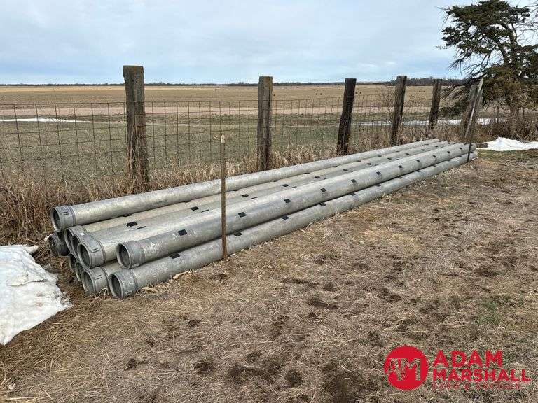 (12) 8IN Aluminum Gated Irrigation Pipe - Adam Marshall Land & Auction, LLC