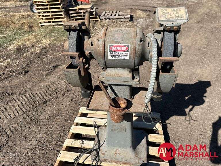 Dual Wheel Grinder - 3 Phase - Adam Marshall Land & Auction, LLC