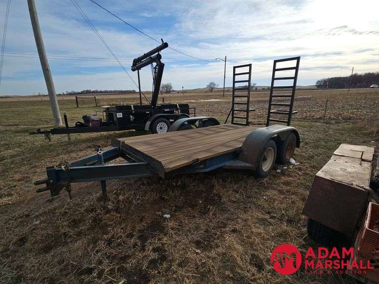 Shop Built Flatbed Trailer - 12FT - Adam Marshall Land & Auction, LLC