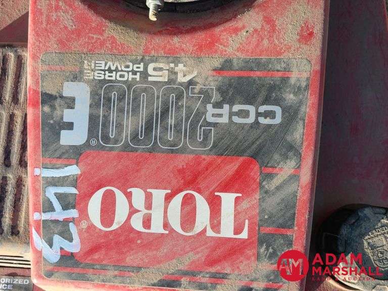 Toro CCR 2000E Snow Blower - Gasoline - Adam Marshall Land & Auction, LLC