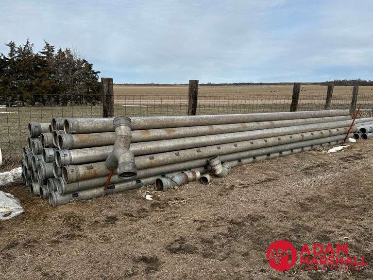 (34) 8IN Aluminum Gated Irrigation Pipe - Adam Marshall Land & Auction, LLC