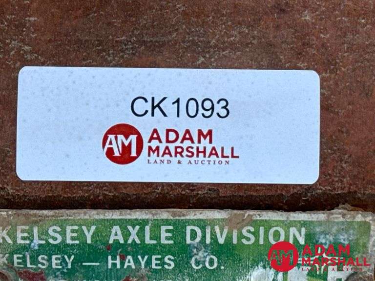 (2) Tandem Dual Kelsey Axles - Adam Marshall Land & Auction, LLC