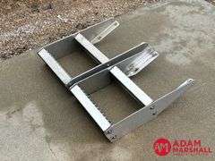 (2) Aluminum Semi Frame Steps - Adam Marshall Land & Auction, LLC
