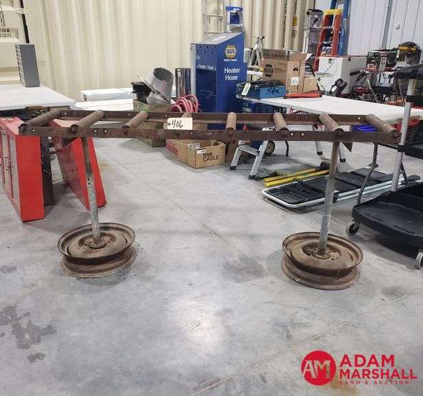 Adjustable Height Roller Stand - Adam Marshall Land & Auction, LLC