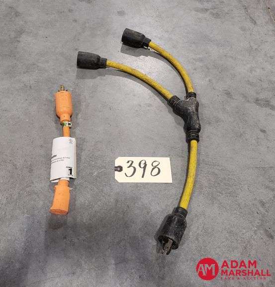 Generator Y-Adapter Cord and 10' Locking Cord Adapter - Adam Marshall ...