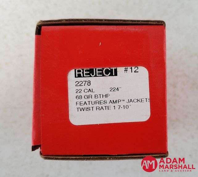 Bullets - Hornady *Rejects 22 Cal .224" 68 Gr BTHP - Features AMP ...