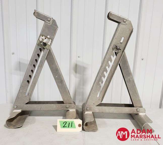 (2) Qual-Craft Adjustable Aluminum Ladder Jacks - Adam Marshall Land ...