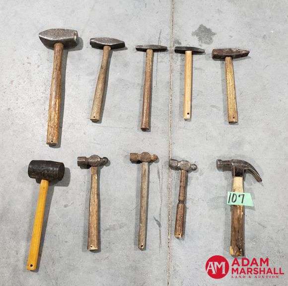 (10) Assorted Hammers/Sledge - Adam Marshall Land & Auction, LLC