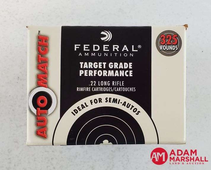 Federal Target Grade AutoMatch 22 LR - 40 Gr Solid (1 X 325 ...