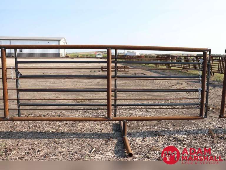 24ft. Free Standing Panel w/ 12FT Gate - Adam Marshall Land & Auction, LLC