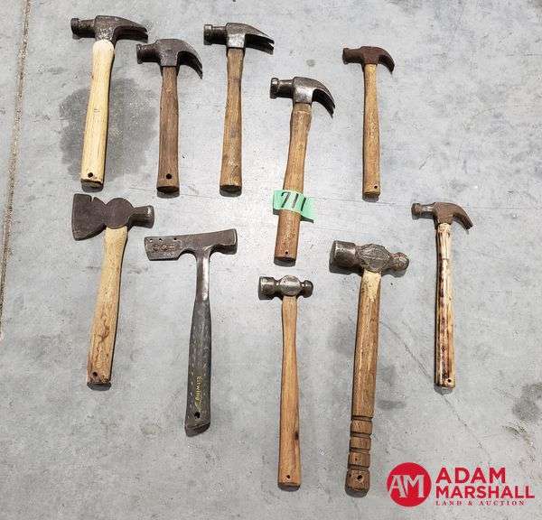 (10) Assorted Hammers/Sledge - Adam Marshall Land & Auction, LLC