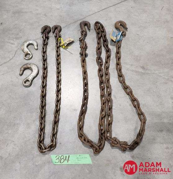 (2) Double Hook Chains and (2) Hooks - Adam Marshall Land & Auction, LLC