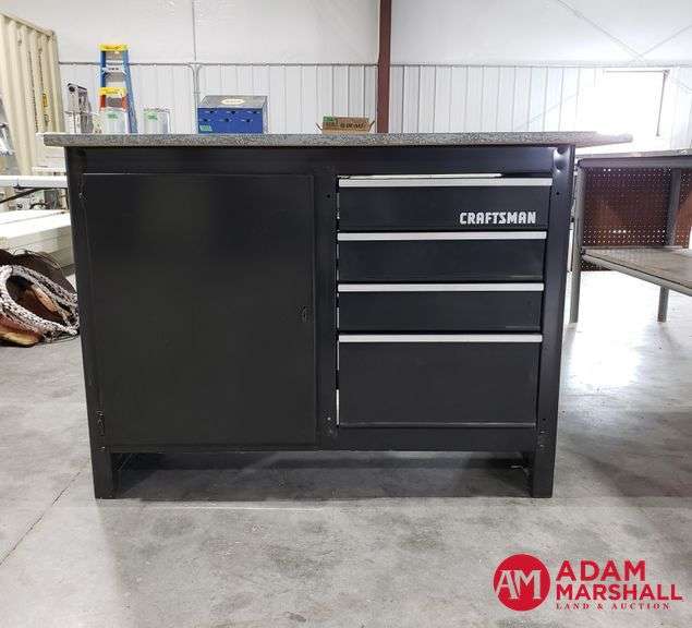 Craftsman Tool Chest/Work Table - Adam Marshall Land & Auction, LLC