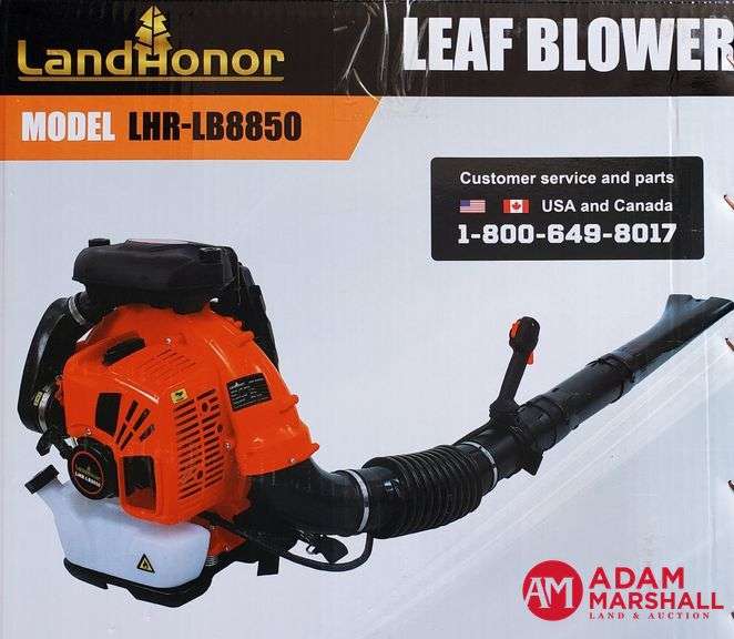 Unused Land Honor Leaf Blower Model LHR-LB8850 - Adam Marshall Land ...